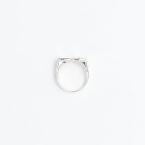 Jamie Signet Ring in silver, by Aur Studio