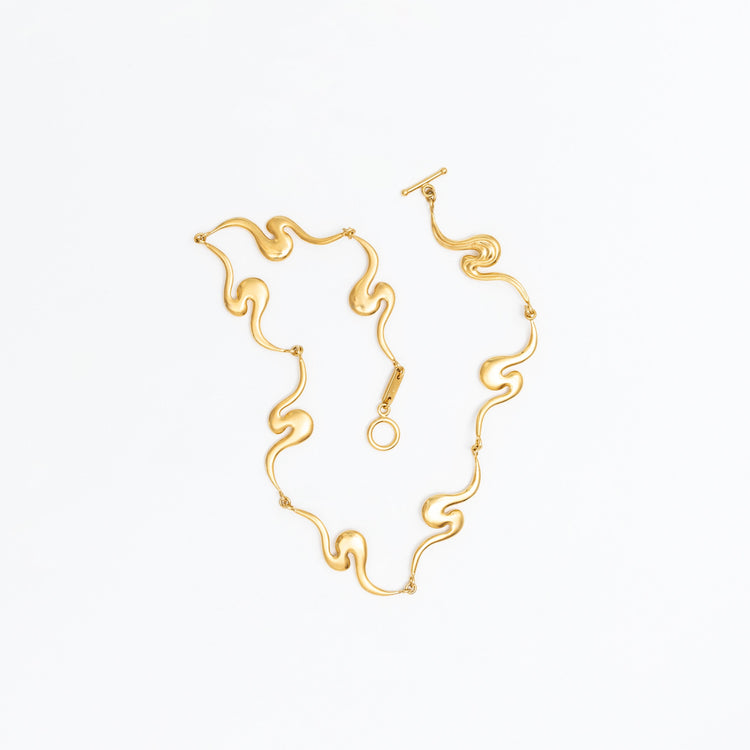 Simone Necklace, in gold-plated silver